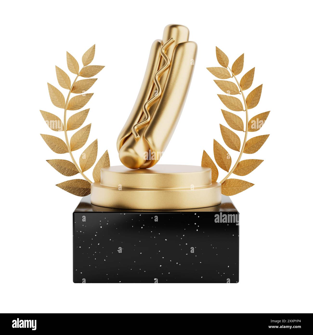 Hot dog 3d gold hi-res stock photography and images - Alamy