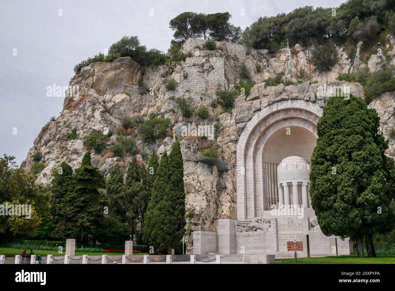 Nice, France - May 23, 2024: the historic and made of stones monument ...