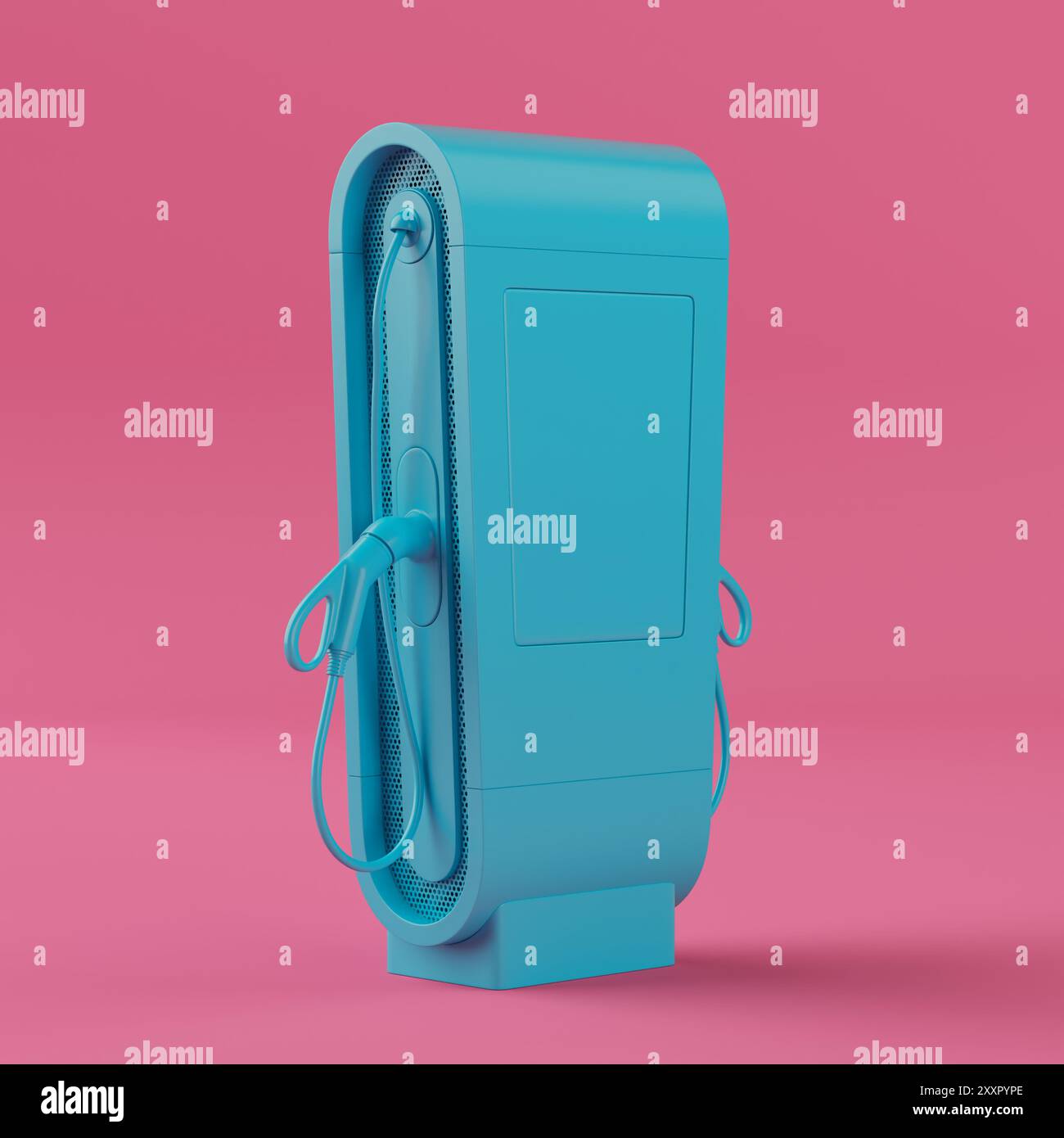 Blue Modern Power Supply for Electric Car Charging Station in Duotone ...