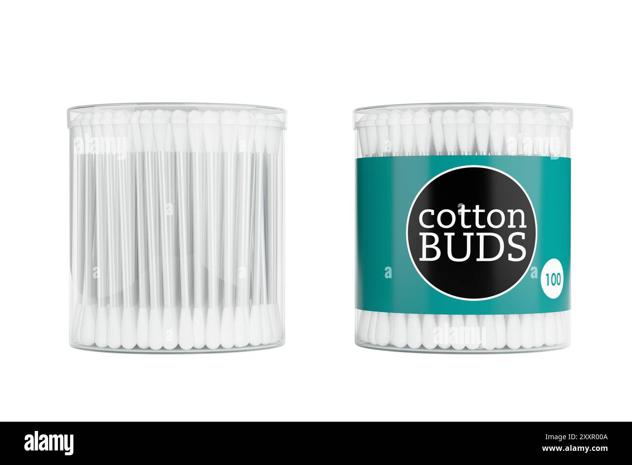 New Clean Cotton Ear Swabs in Cylinder Pack with Abstract Branding ...