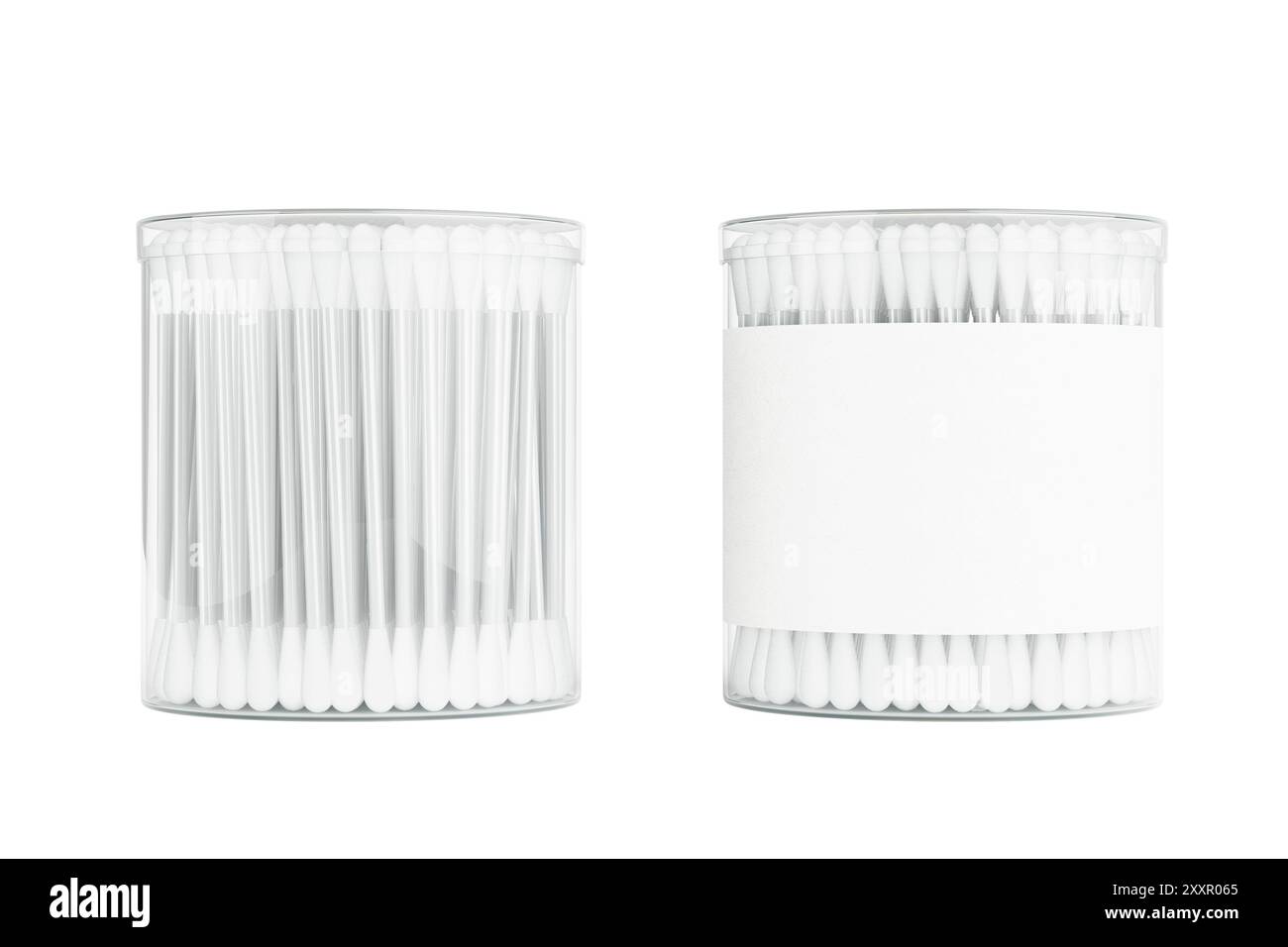 New Clean Cotton Ear Swabs in Cylinder Pack with Free Space for Your ...