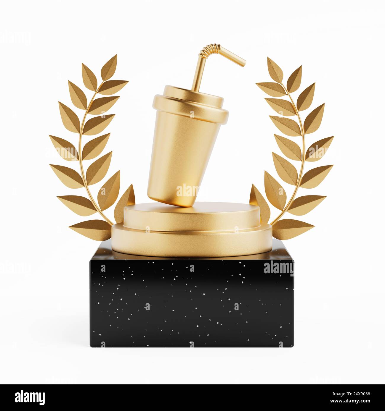 Cup icon on pedestal hi-res stock photography and images - Alamy