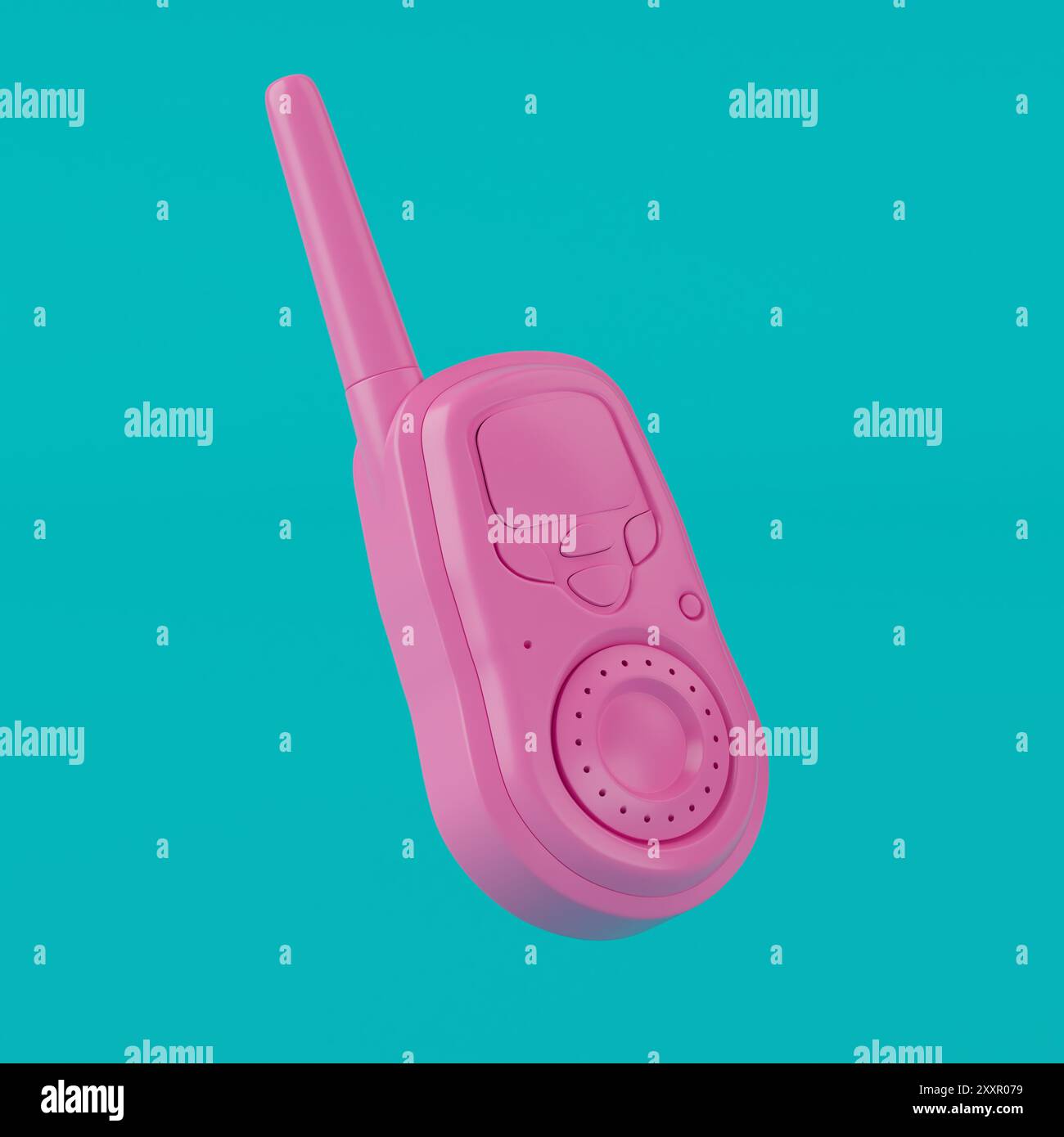 Pink Walkie Talkie Portable Radio Transceiver in Duotone Monochrome ...