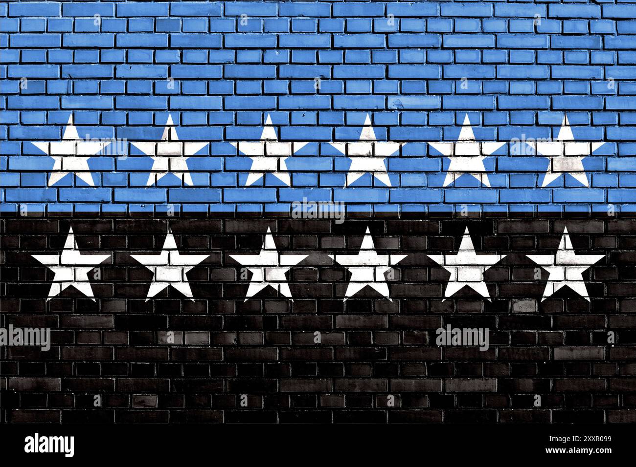 Flag of ECSC painted on brick wall Stock Photo - Alamy