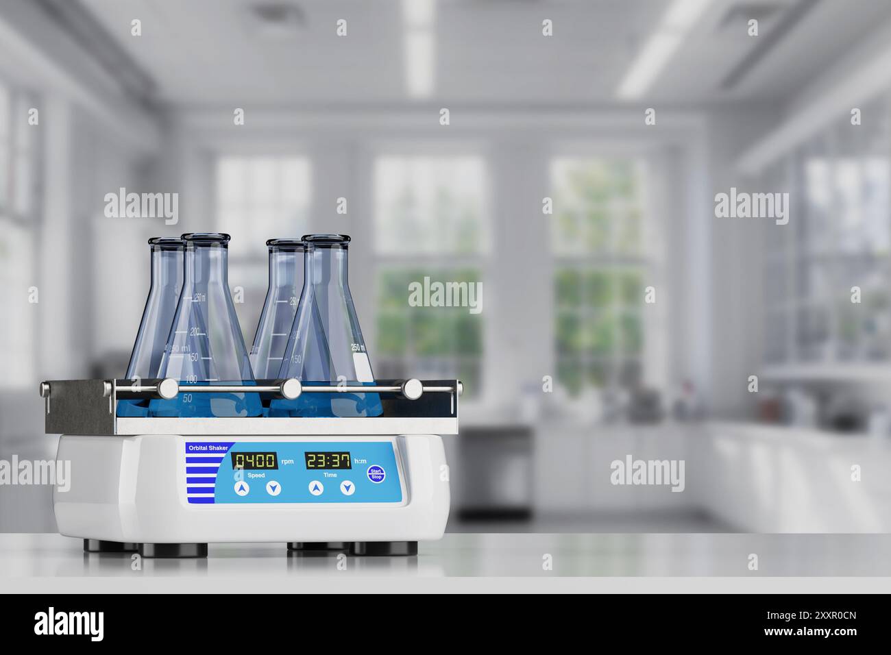 Laboratory Research Equipment Concept. White Orbital Lab Shaker with ...