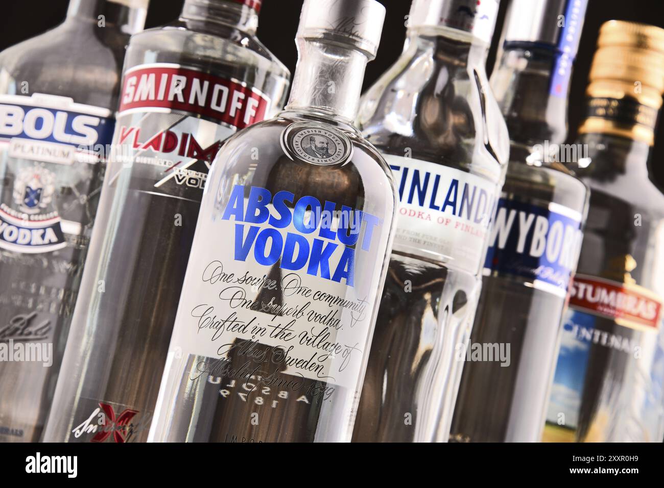 POZNAN, POLAND, MAY 31, 2017: Vodka is the worldÂ’s largest ...