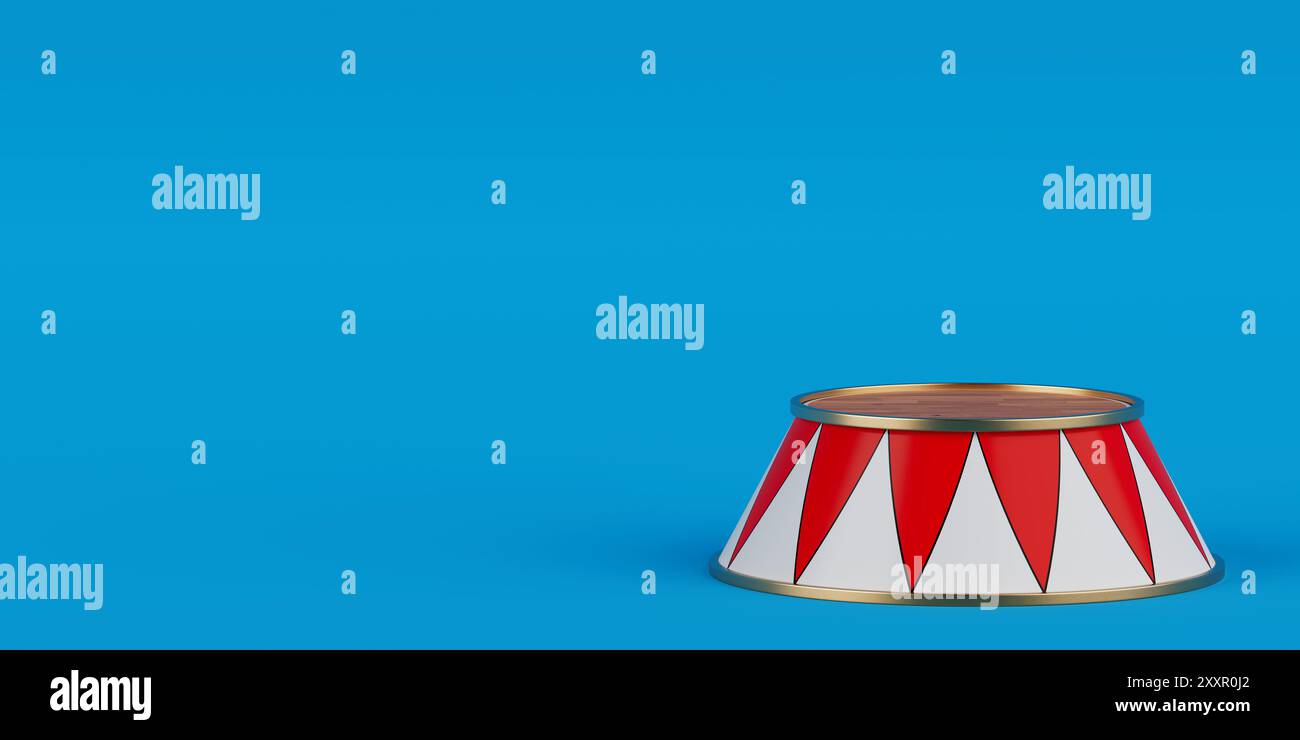Circle podium on blue hi-res stock photography and images - Alamy