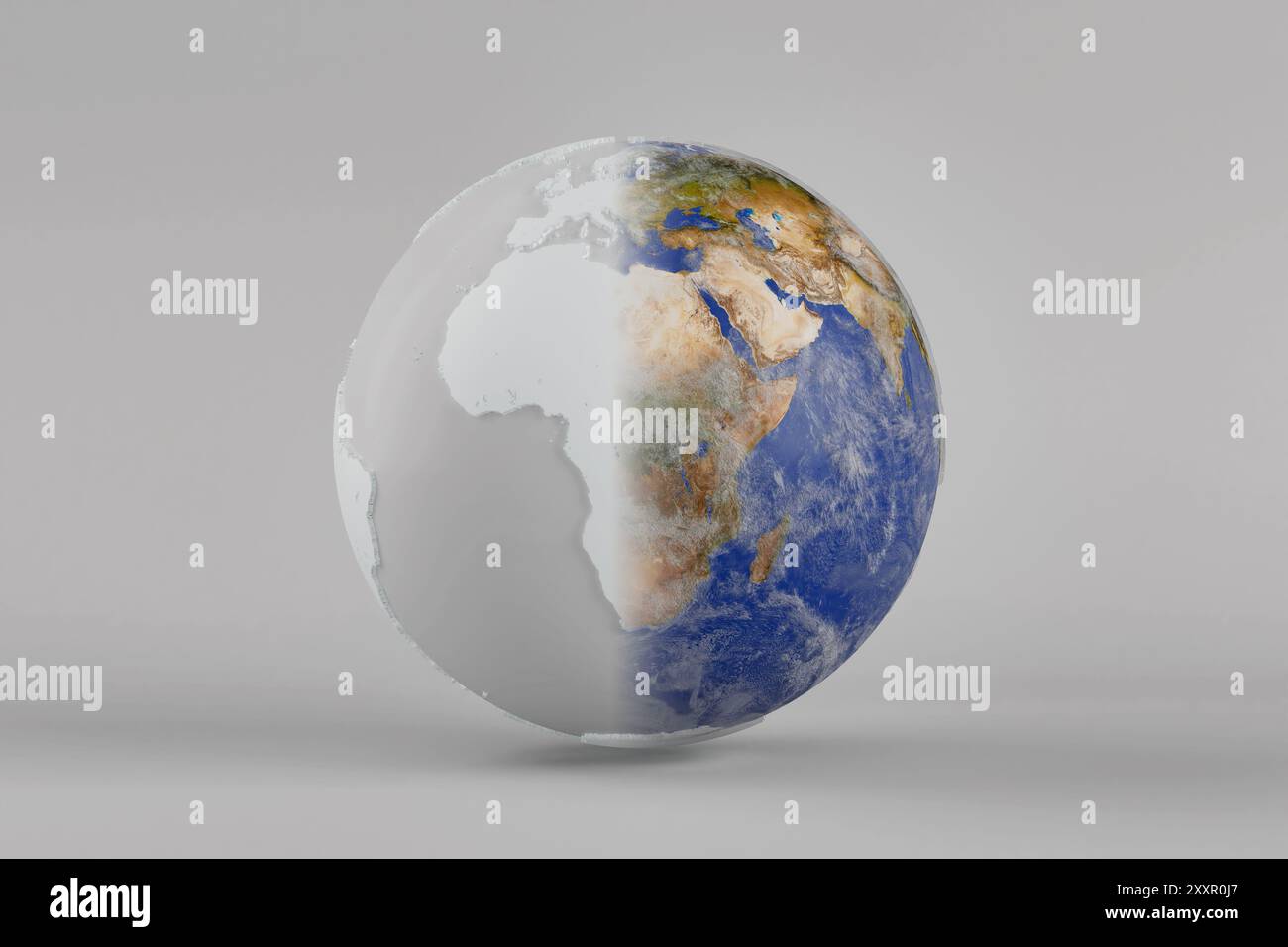 Transformation of Planet Earth Concept. View of Planet Earth World ...