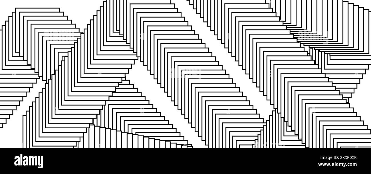 Poster design background with flying cards or frames. Black and white ...