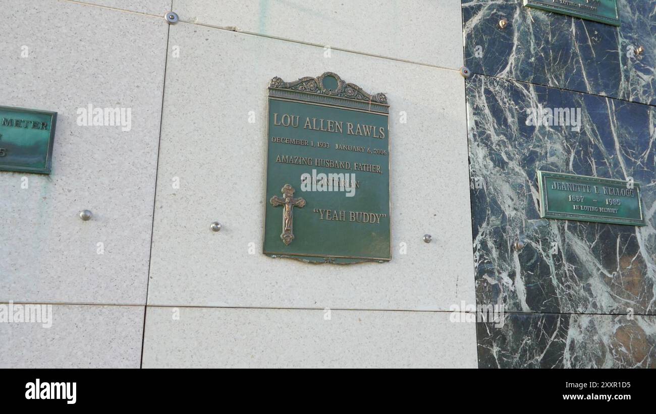 Los Angeles, California, USA 23rd August 2024 Singer Lou Rawls Grave in ...