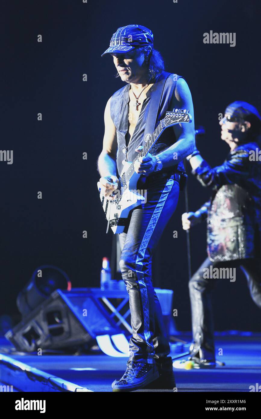 Hard rock band Scorpions at a concert in the Principality of Monaco ...