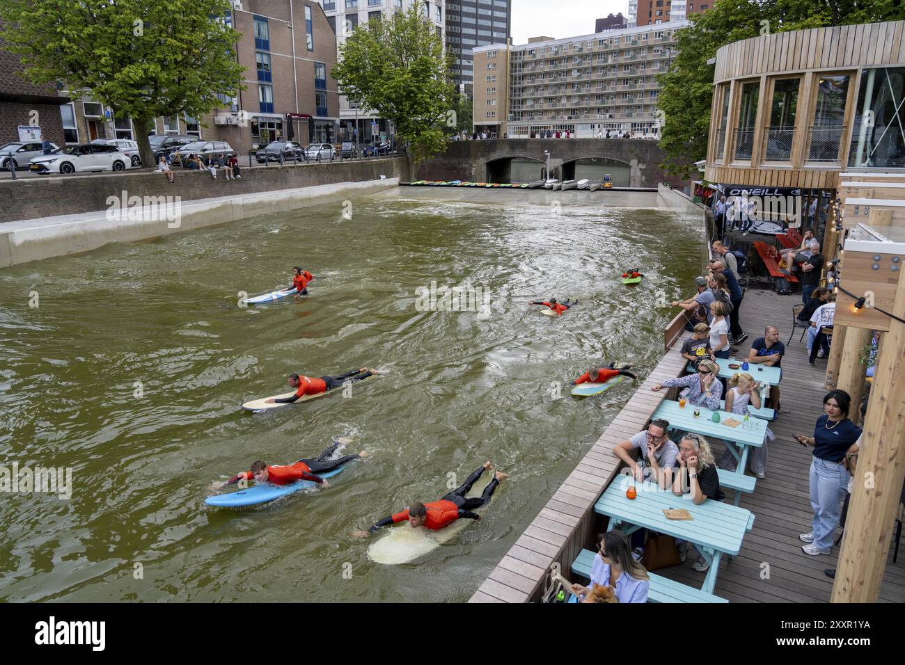 Surfing facility in the city centre of Rotterdam, Rif010, supposedly ...