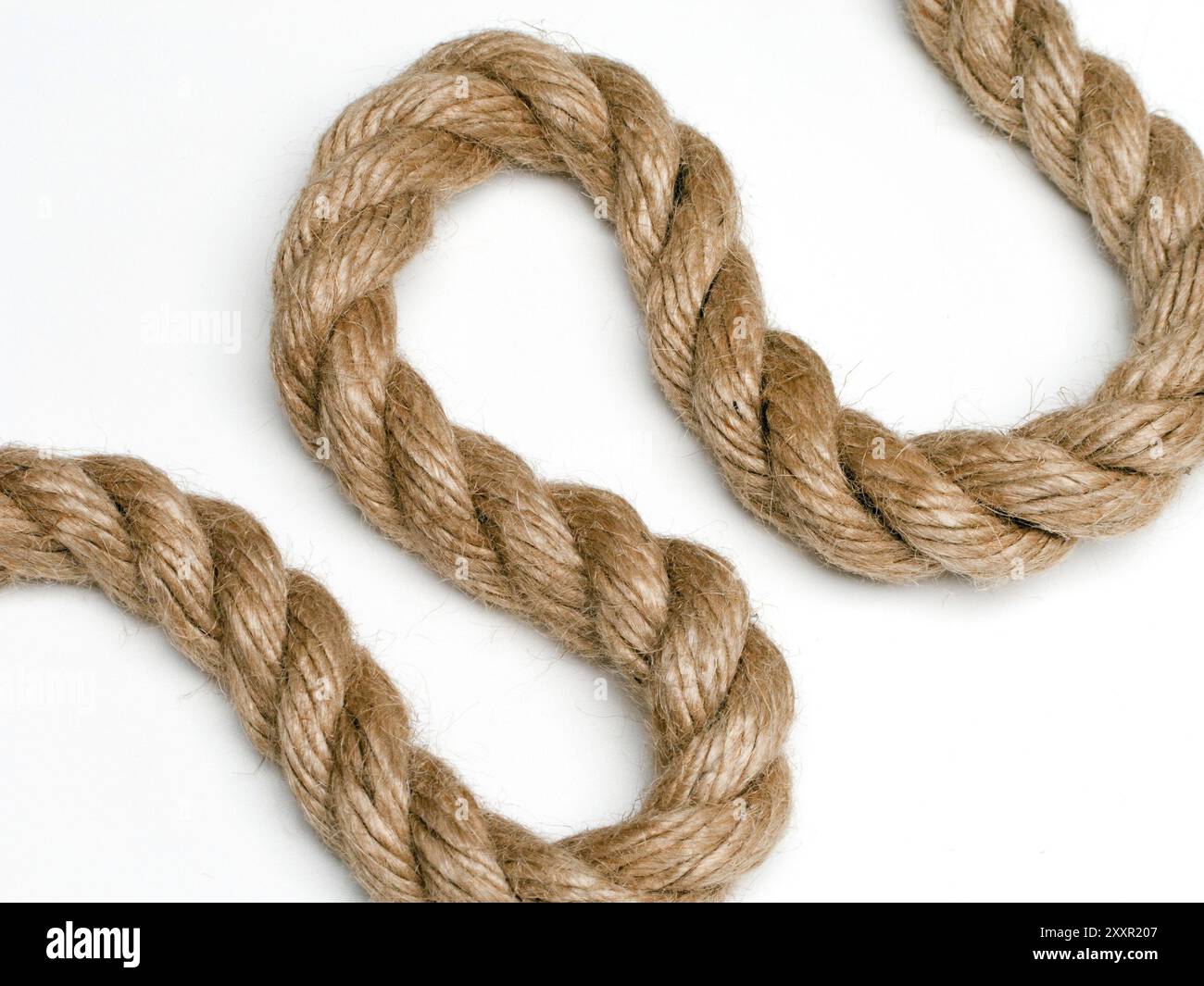 Climbing up sport rope image isolated on white Stock Photo - Alamy