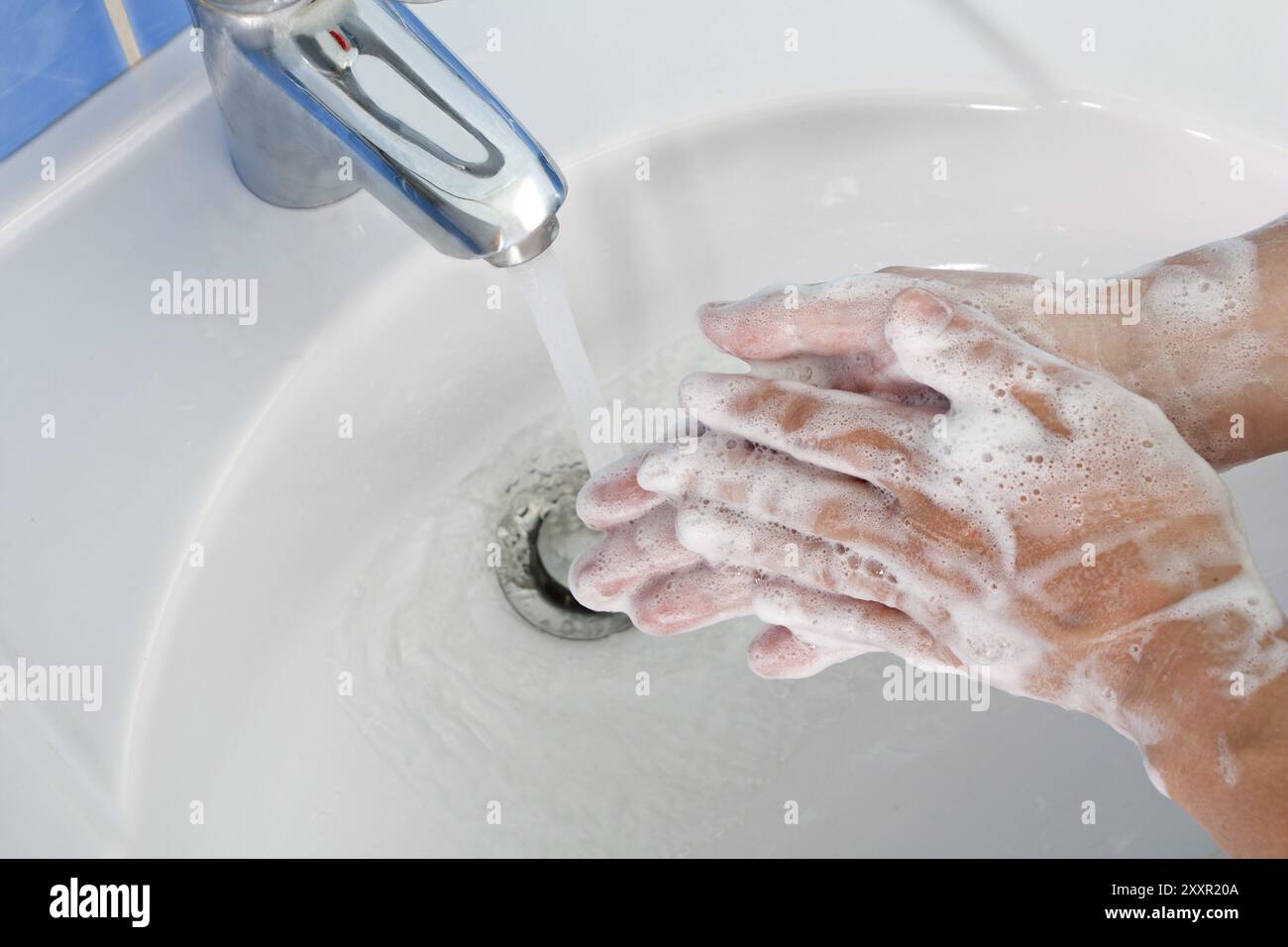 Hygiene soap bar washing or cleaning human hand Stock Photo - Alamy