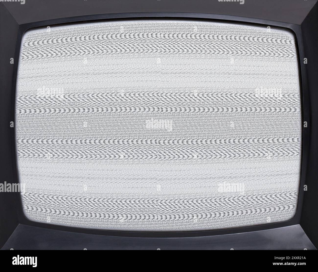 Retro television equipment noise display screen Stock Photo - Alamy