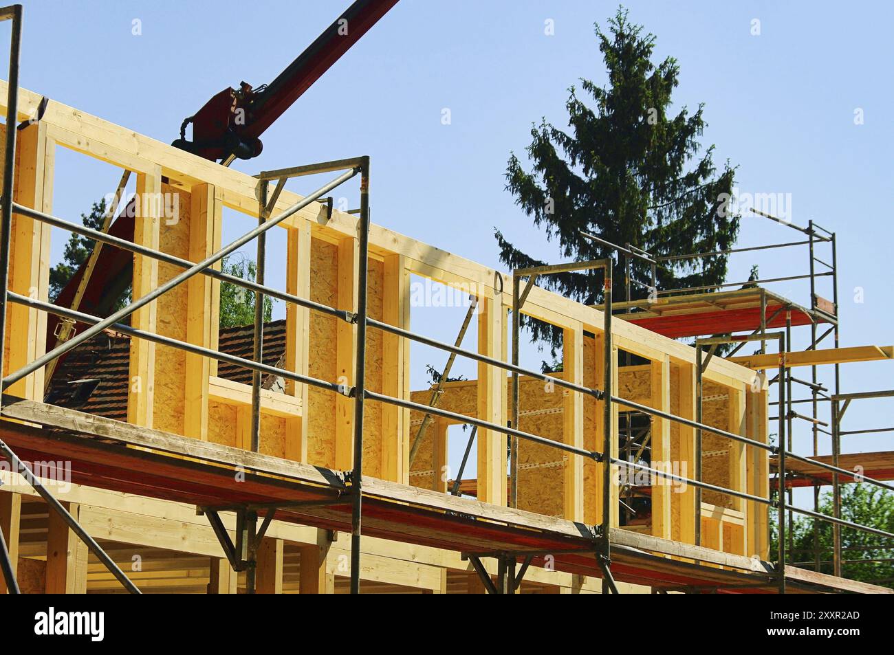 Timber construction, wood construction 03 Stock Photo - Alamy