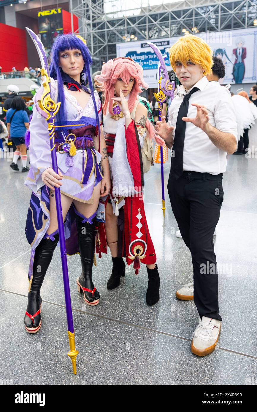 The final day of Anime NYC, USA. , . Attendees showed up in various ...
