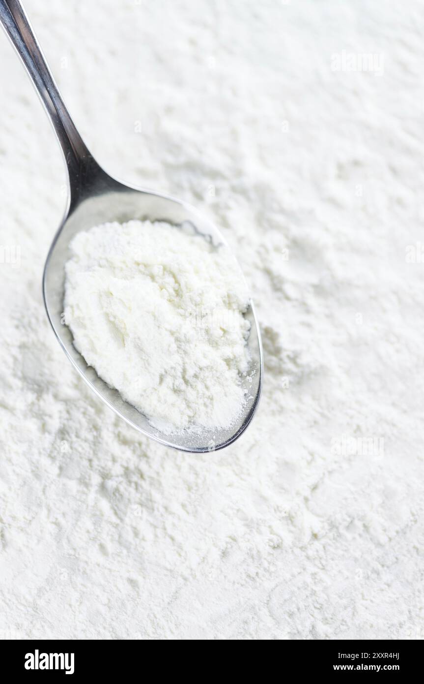 Portion of Milk Powder (detailed close-up shot Stock Photo - Alamy