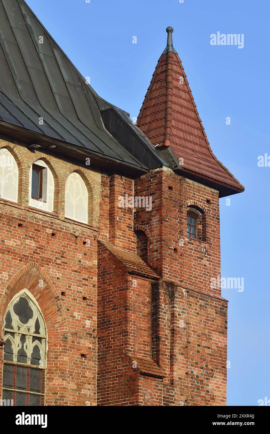 Tower of the Cathedral of Koenigsberg. Gothic 14th century. Symbol of ...