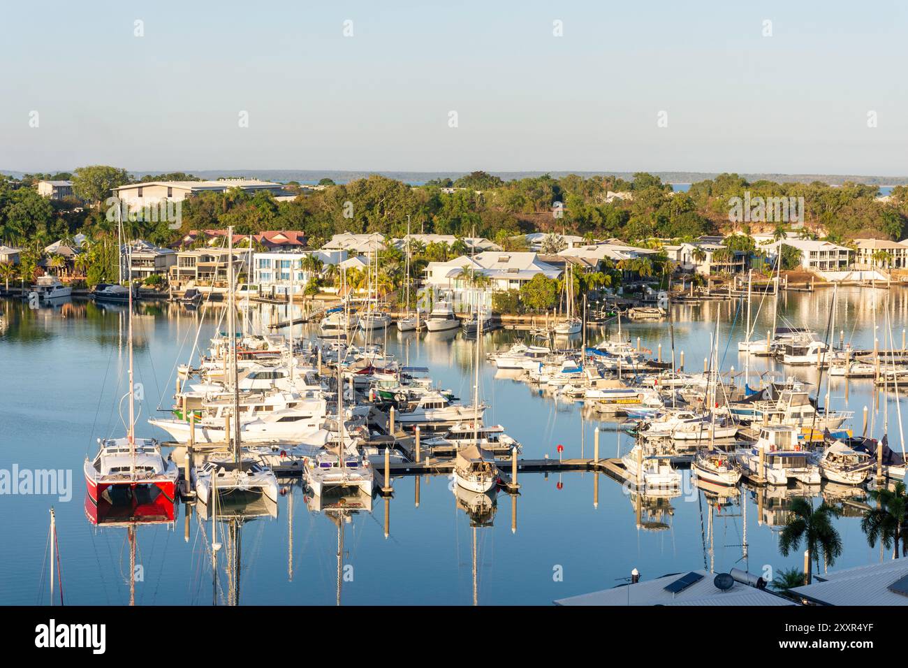 Cullen Bay Marina at dawn, Larrakeyah, City of Darwin, Northern ...