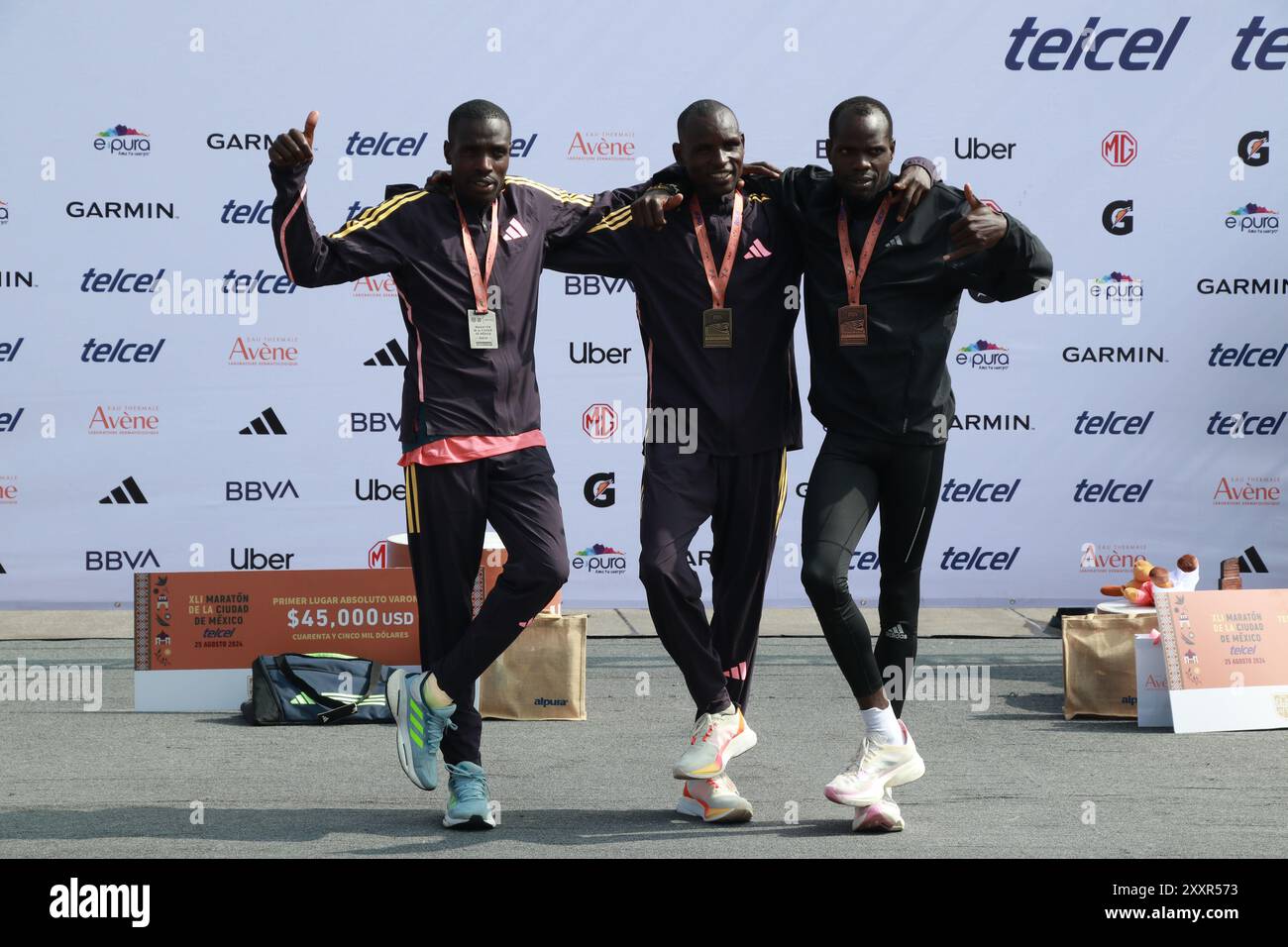Mexico City, Ciudad de Mexico, Mexico. 25th Aug, 2024. (L-R) Leonard ...