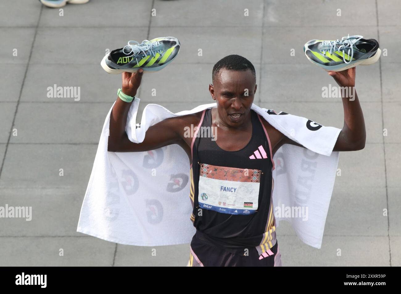 Mexico City, Mexico. 25th Aug, 2024. Fancy Chemutai of Kenya reaches ...