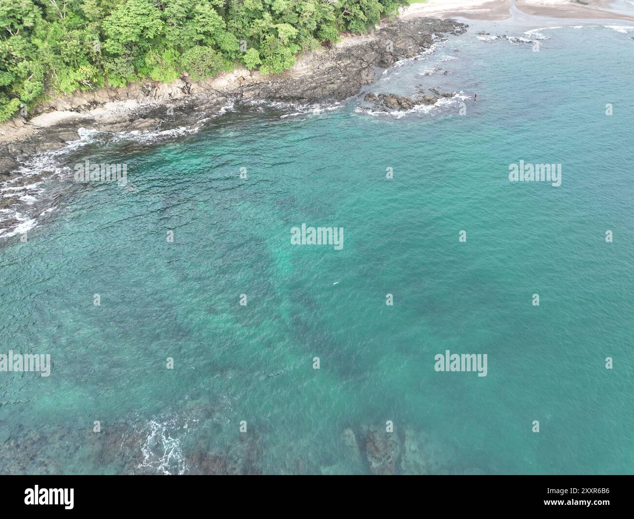 Aerial View of Playa Panama, Bahia Culebra and Peninsula Papagayo in ...