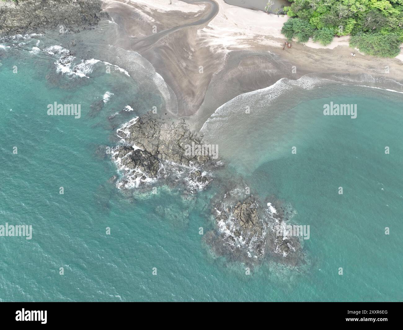 Aerial View of Playa Panama and Bahia Culebra in Guanacaste, Costa Rica ...