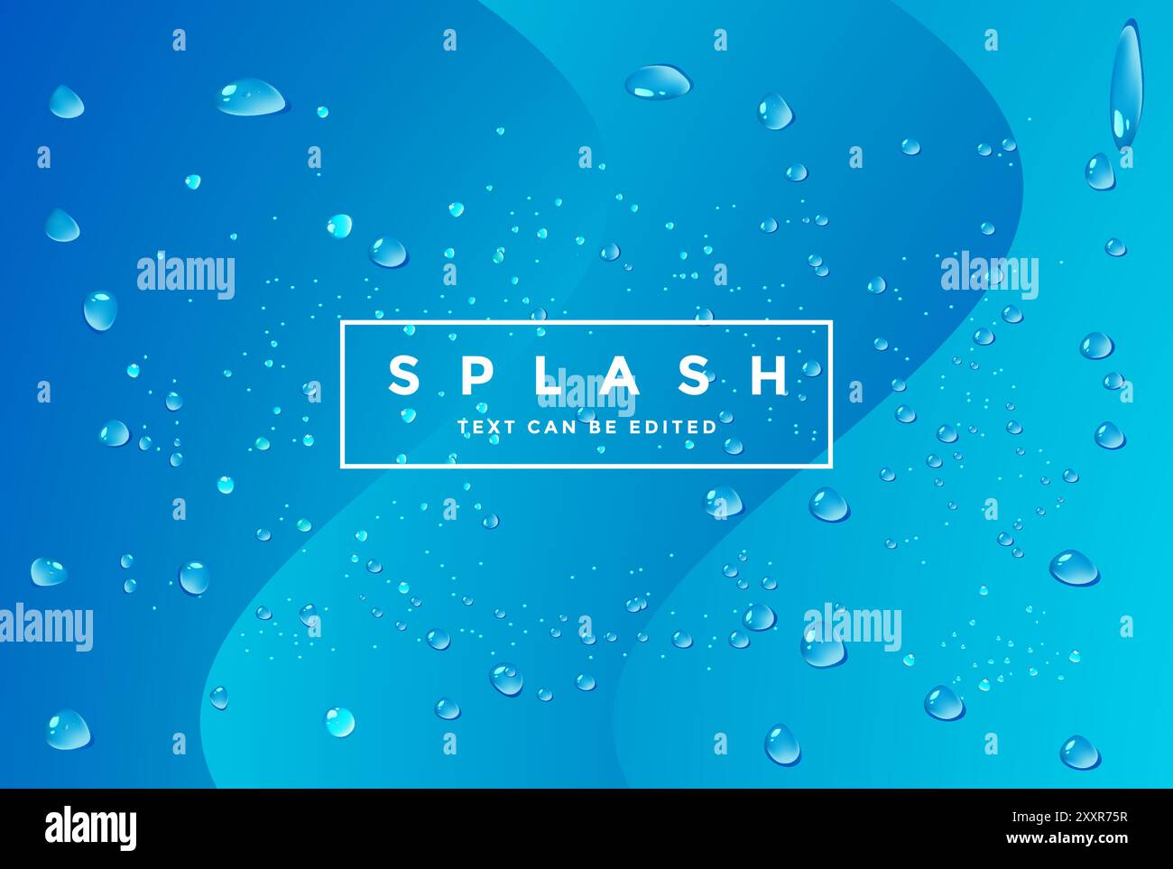 Blue Fresh Cool Water Drop Splash or Vapor Background Design Vector ...