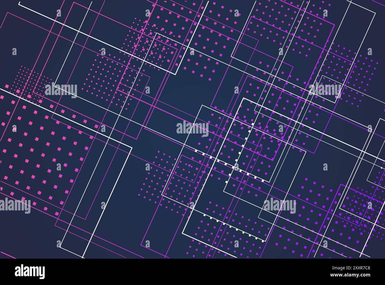 Futuristic Blue Violet Abstract Structure Circuit Computer Technology ...
