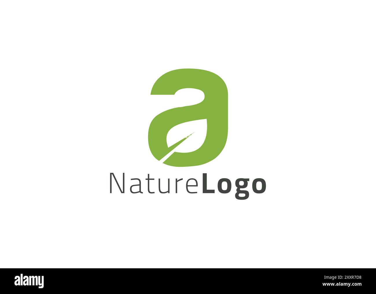 Letter a leaf Stock Vector Images - Alamy