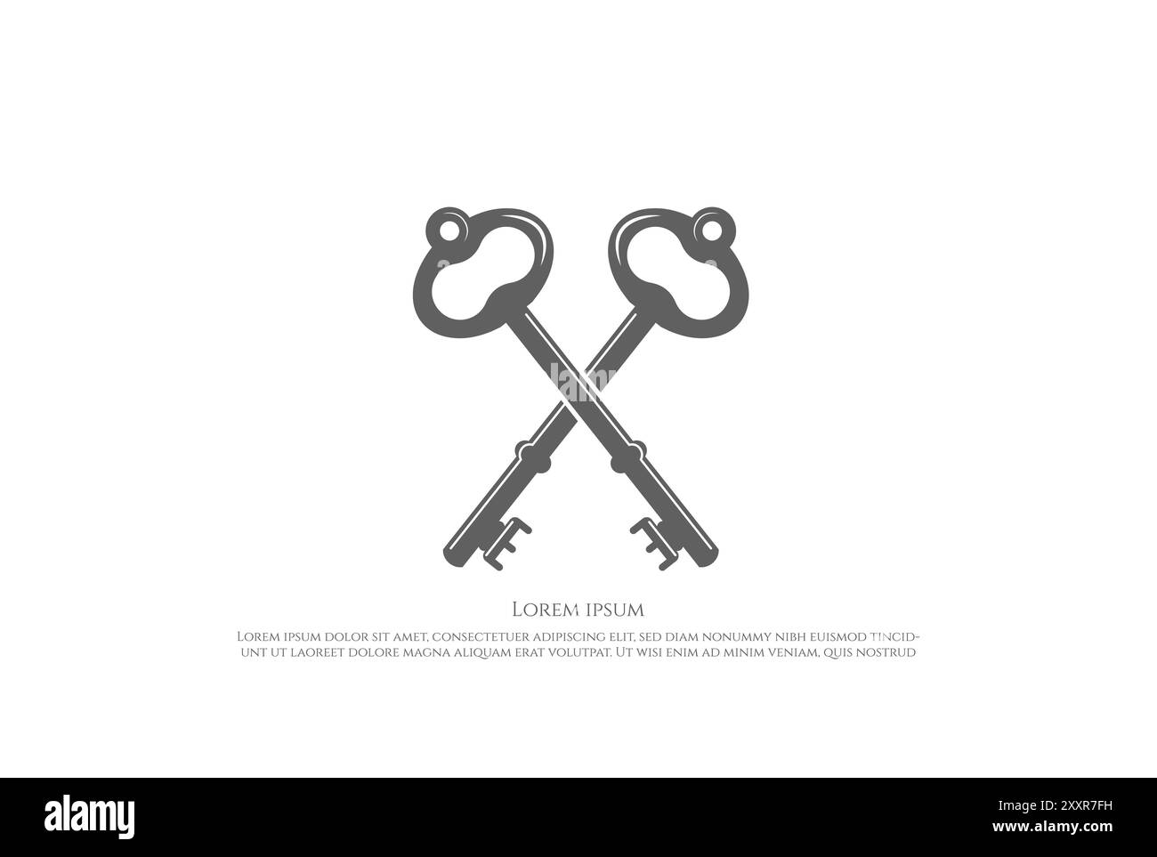 Key minimalist logo hi-res stock photography and images - Alamy