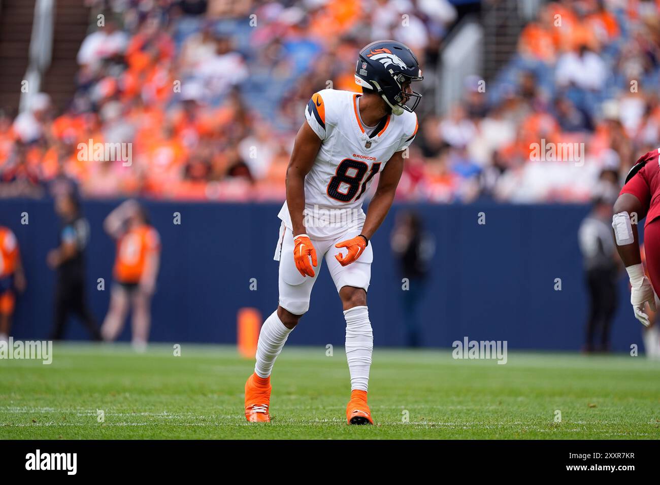 Denver Broncos wide receiver Devaughn Vele (81) in the first half of an ...