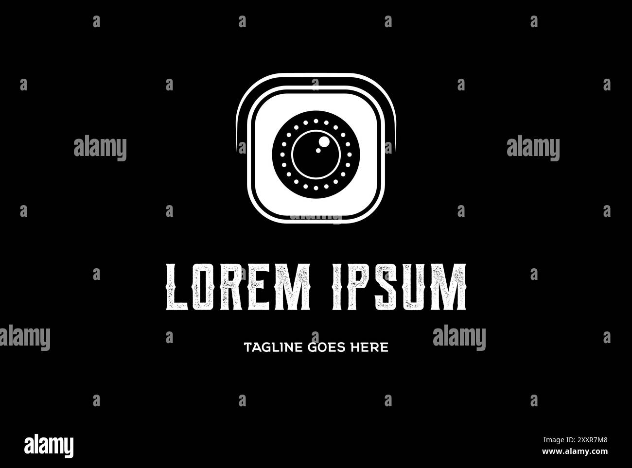 Simple Minimalist CCTV Cam Camera Logo Design Vector Stock Vector Image ...