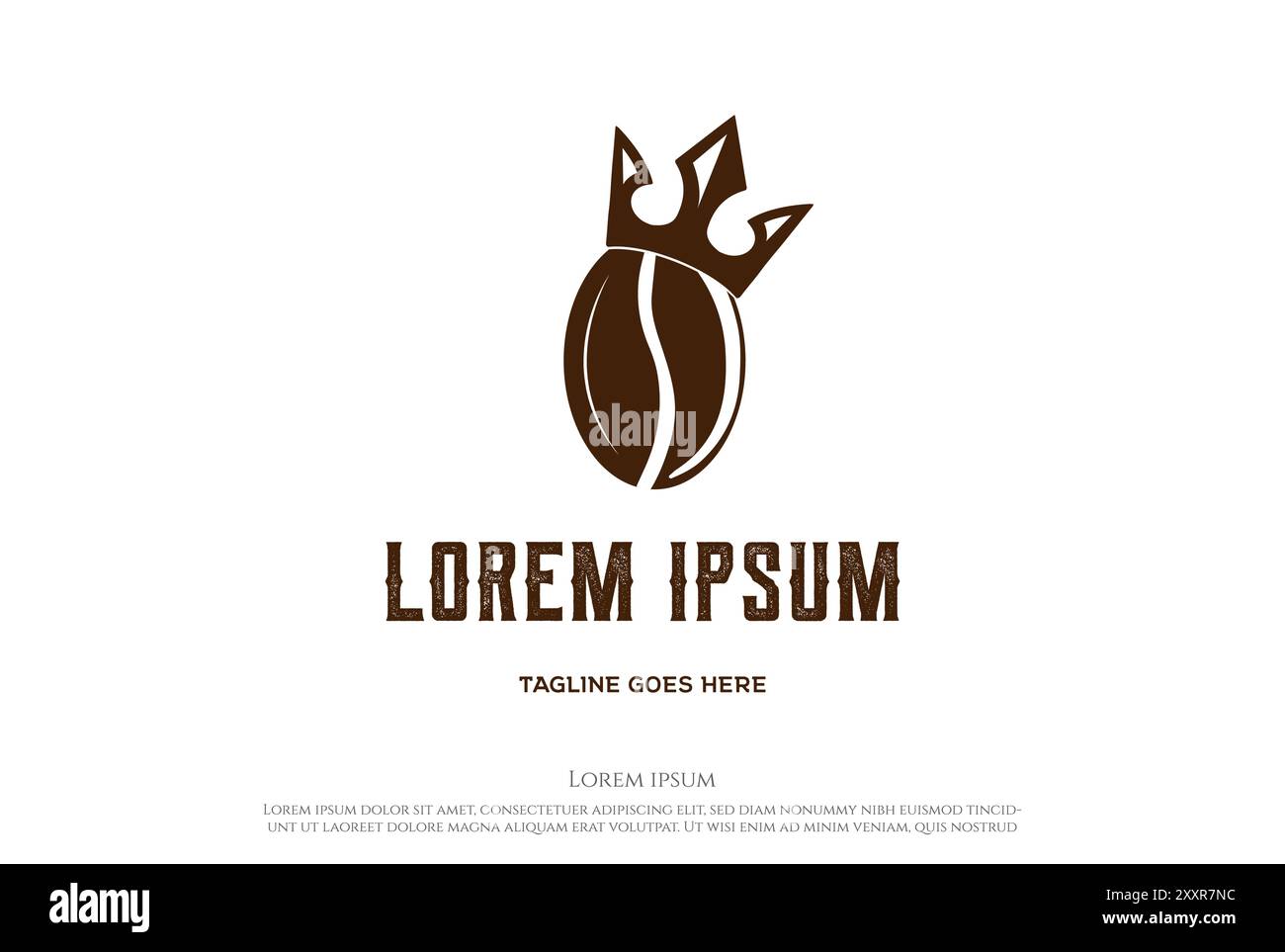 Golden King Queen Crown with Coffee Bean for Cafe Bistro Restaurant ...