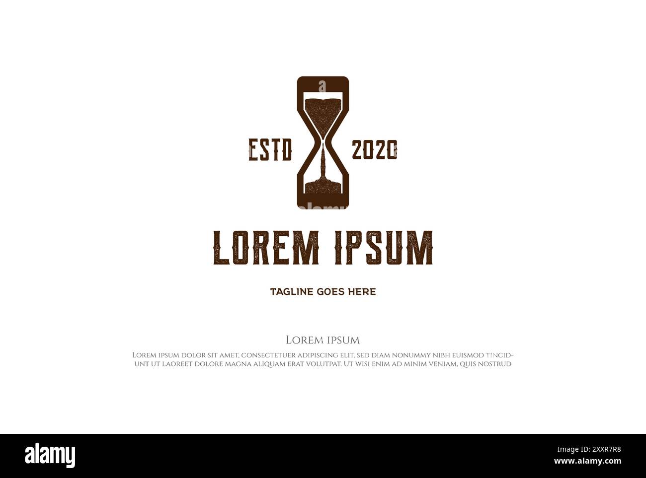 Vintage Retro Hourglass Logo Design Vector Stock Vector Image & Art - Alamy