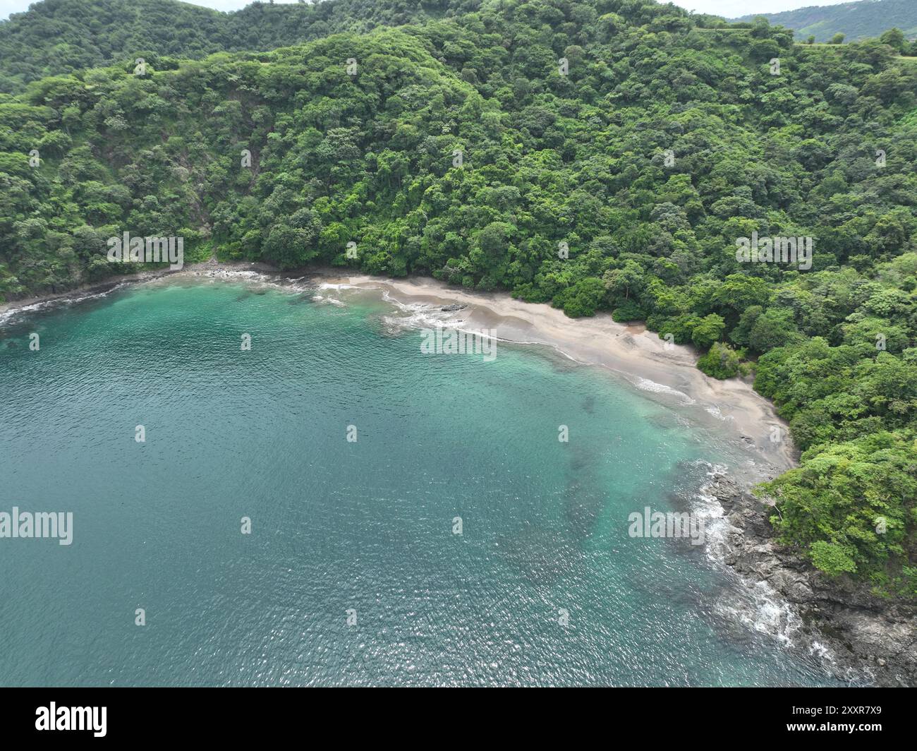Aerial View of Ocotal Beach near Playas del Coco in Guanacaste, Costa ...