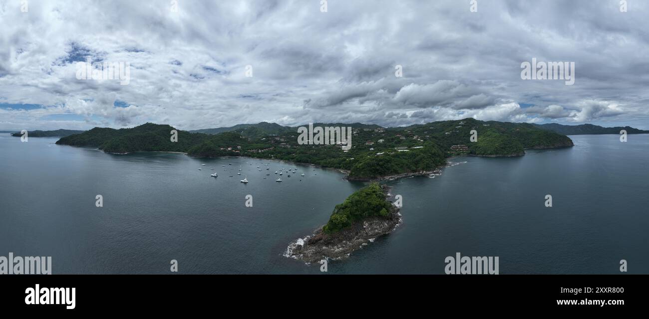 Aerial View of Ocotal Beach near Playas del Coco in Guanacaste, Costa ...