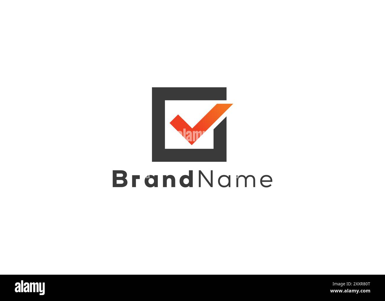 Minimalist and modern check mark logo design template Stock Vector ...