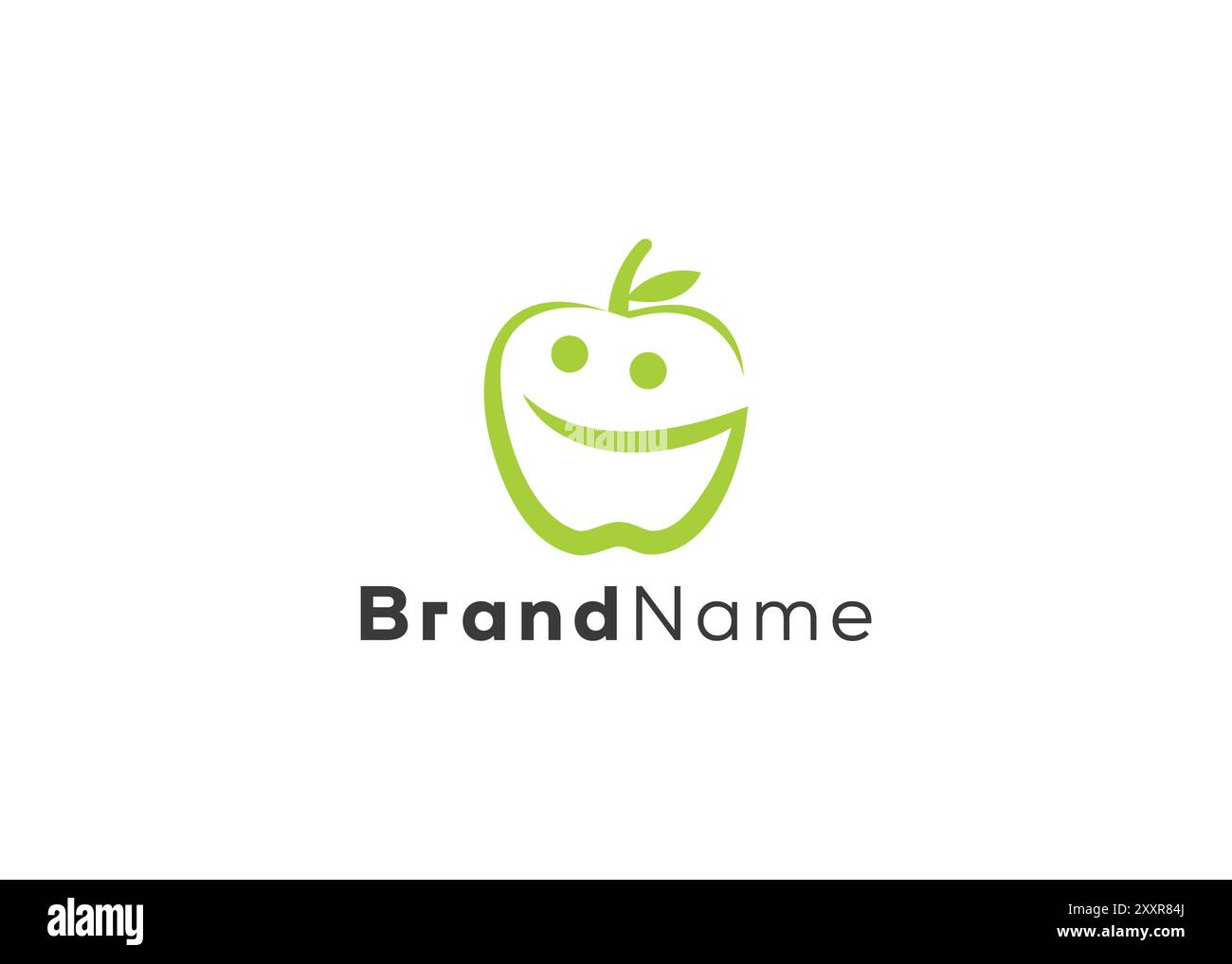 Minimalist and modern apple logo design template Stock Vector Image ...