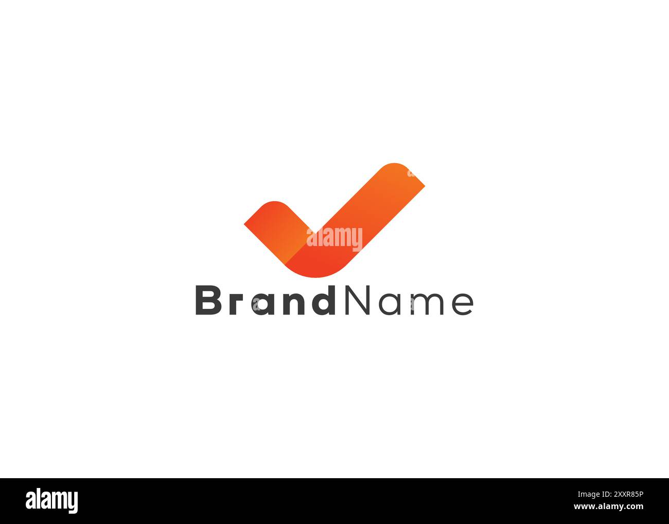 Minimalist and modern check mark logo design template Stock Vector ...