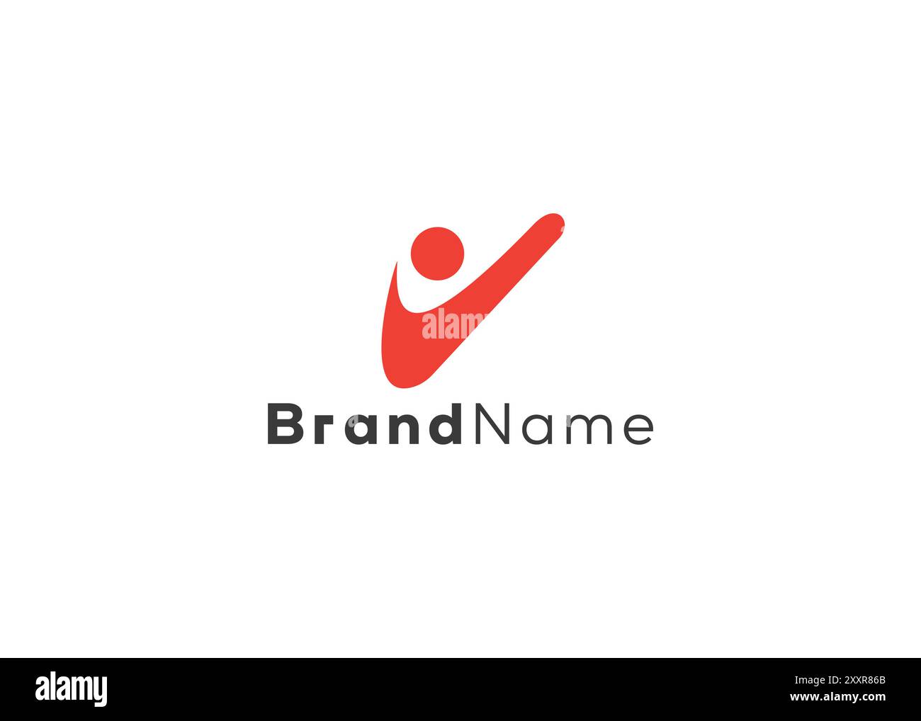 Man modern logo hi-res stock photography and images - Alamy