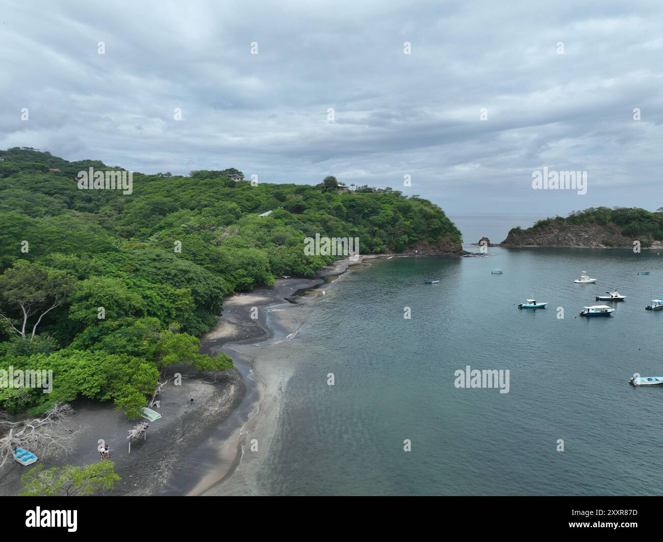 Aerial View of Ocotal Beach near Playas del Coco in Guanacaste, Costa ...