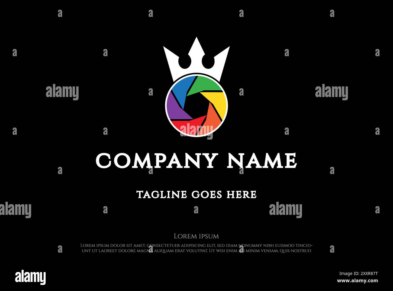 Royal King Crown Queen Shutter Lens Aperture Camera Photography Logo ...