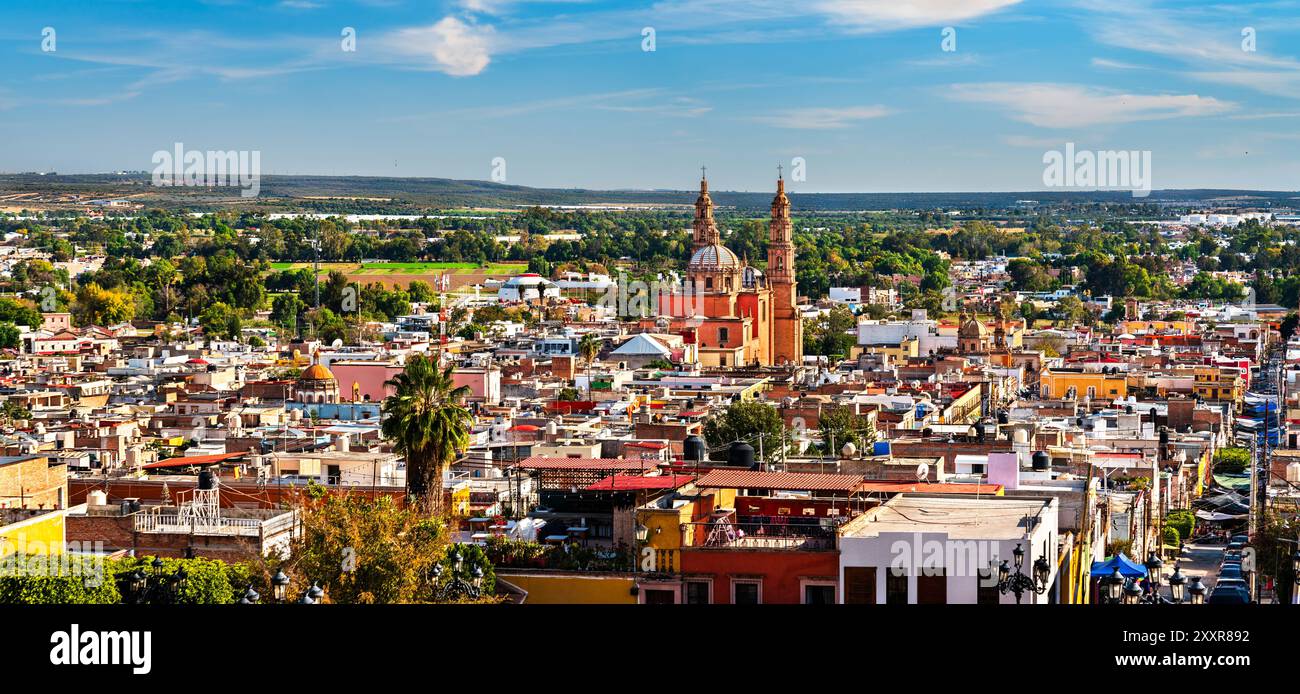 Skyline of Lagos de Moreno town in Jalisco. UNESCO world heritage in ...
