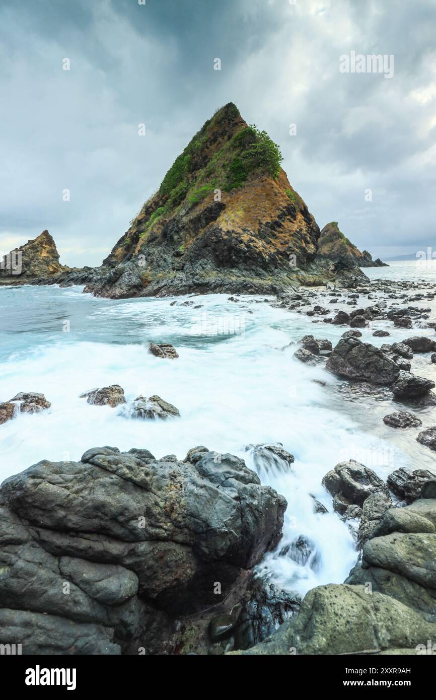 Mawi beach located at Lombok island of Indonesia Stock Photo - Alamy