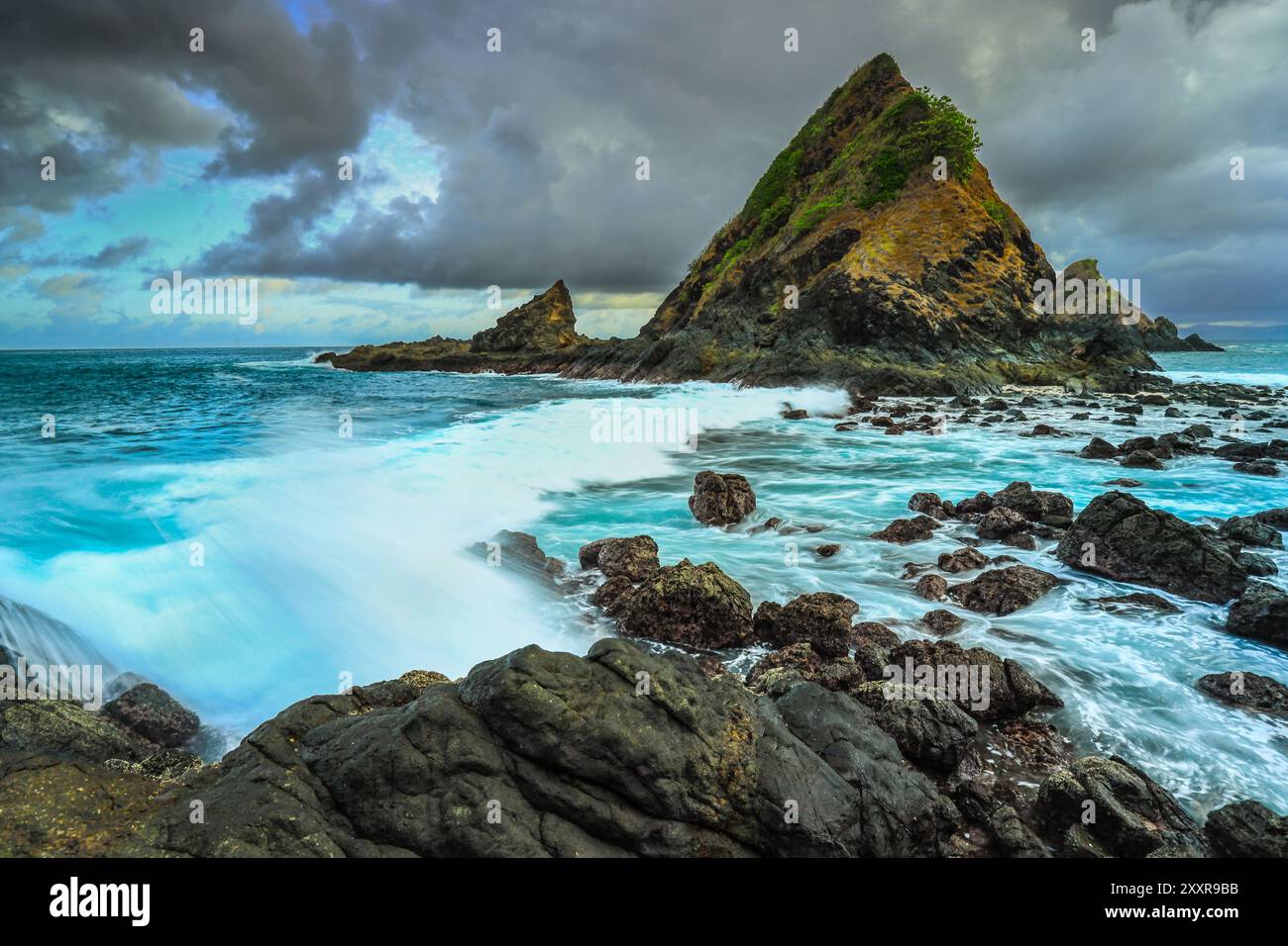 Mawi beach located at Lombok island of Indonesia Stock Photo - Alamy