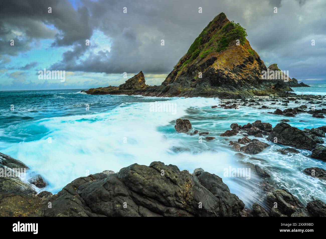 Mawi beach located at Lombok island of Indonesia Stock Photo - Alamy