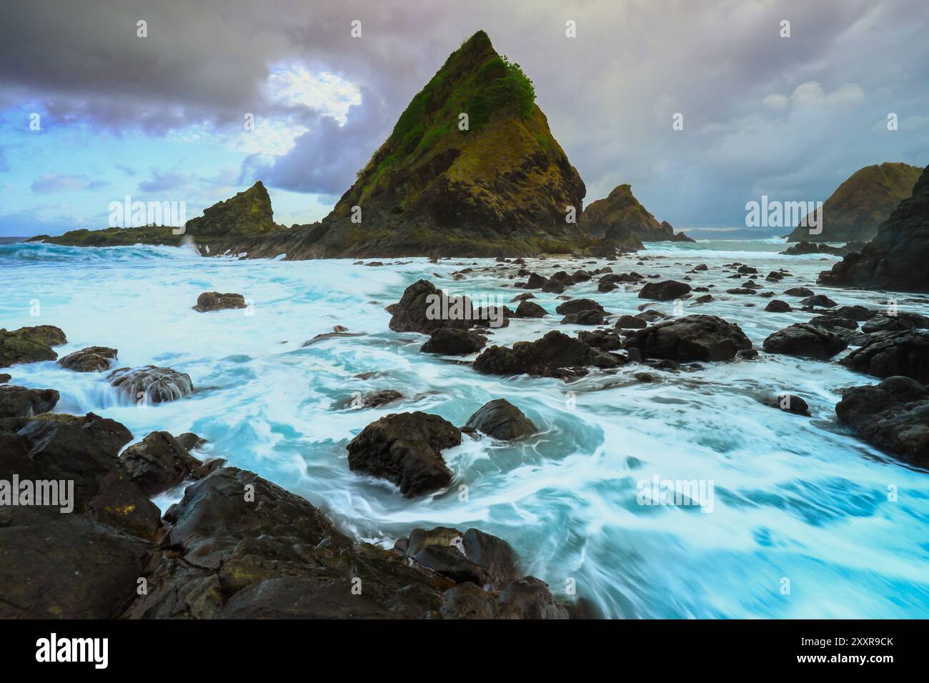 Mawi beach located at Lombok island of Indonesia Stock Photo - Alamy