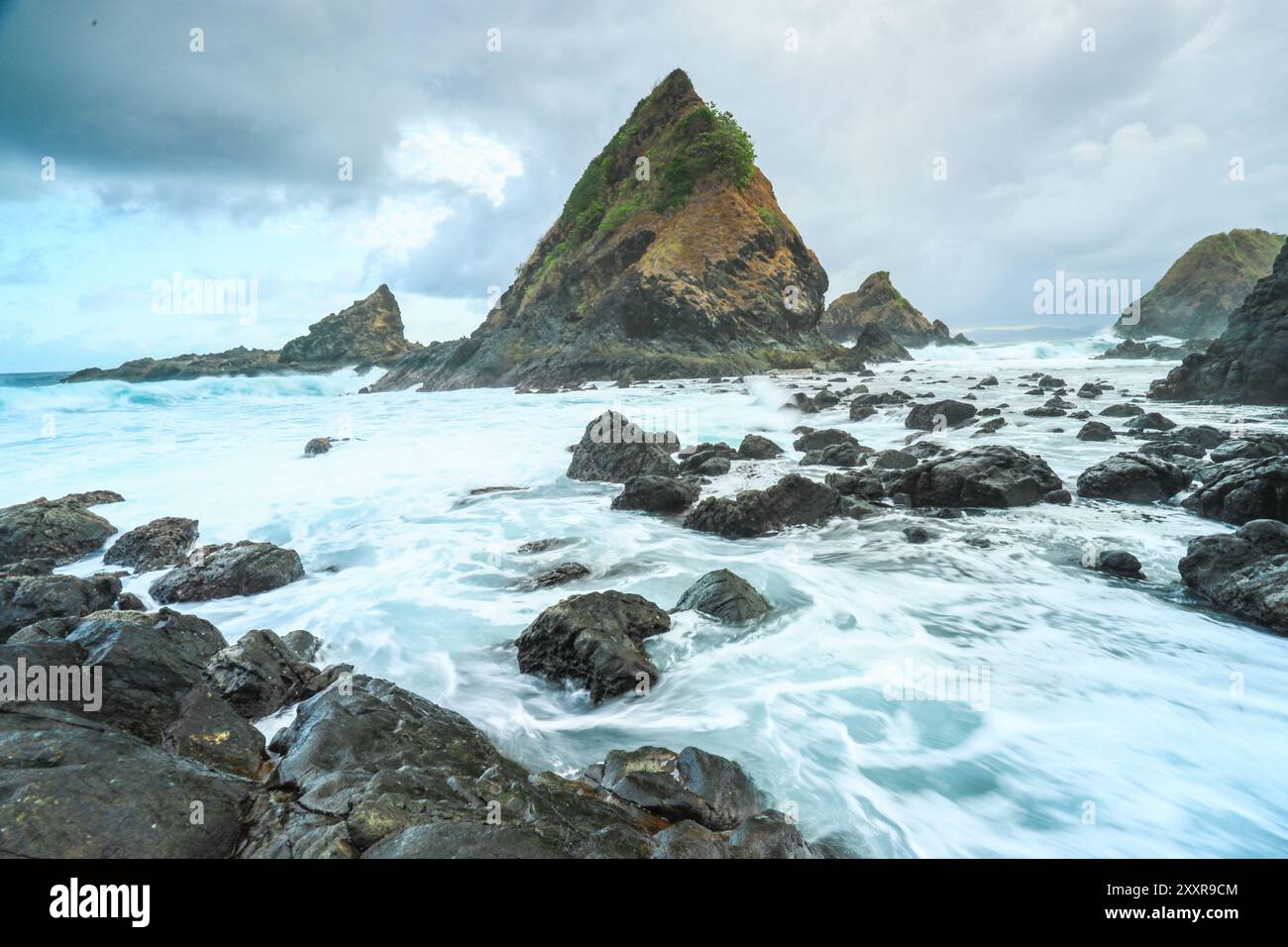 Mawi beach located at Lombok island of Indonesia Stock Photo - Alamy
